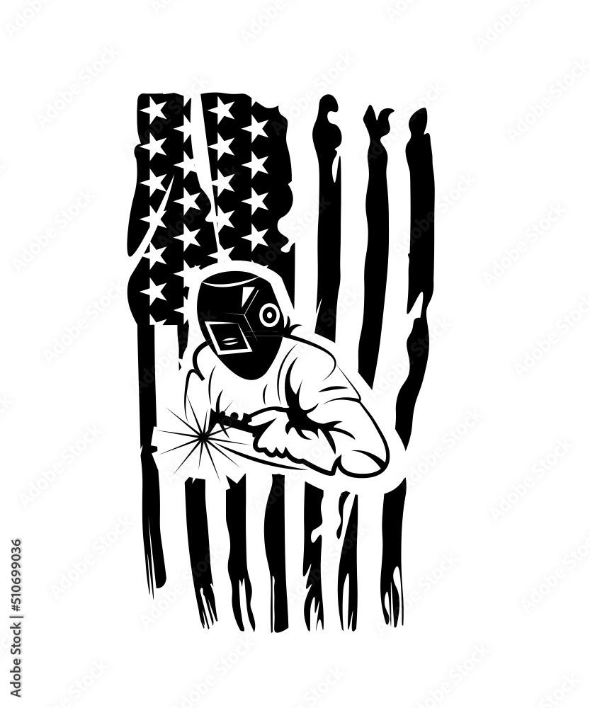 welder svg, welder flag svg, welder american flag, welder usa flag ...