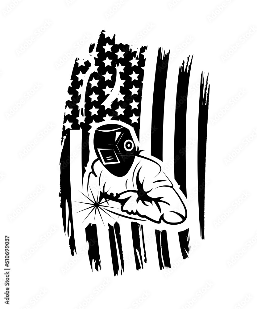 welder svg, welder flag svg, welder american flag, welder usa flag ...
