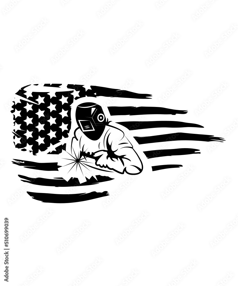 welder svg, welder flag svg, welder american flag, welder usa flag ...