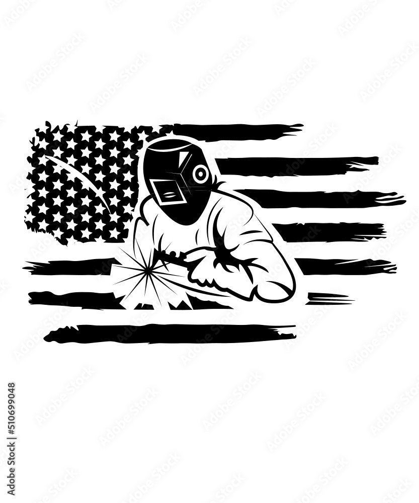 welder svg, welder flag svg, welder american flag, welder usa flag ...
