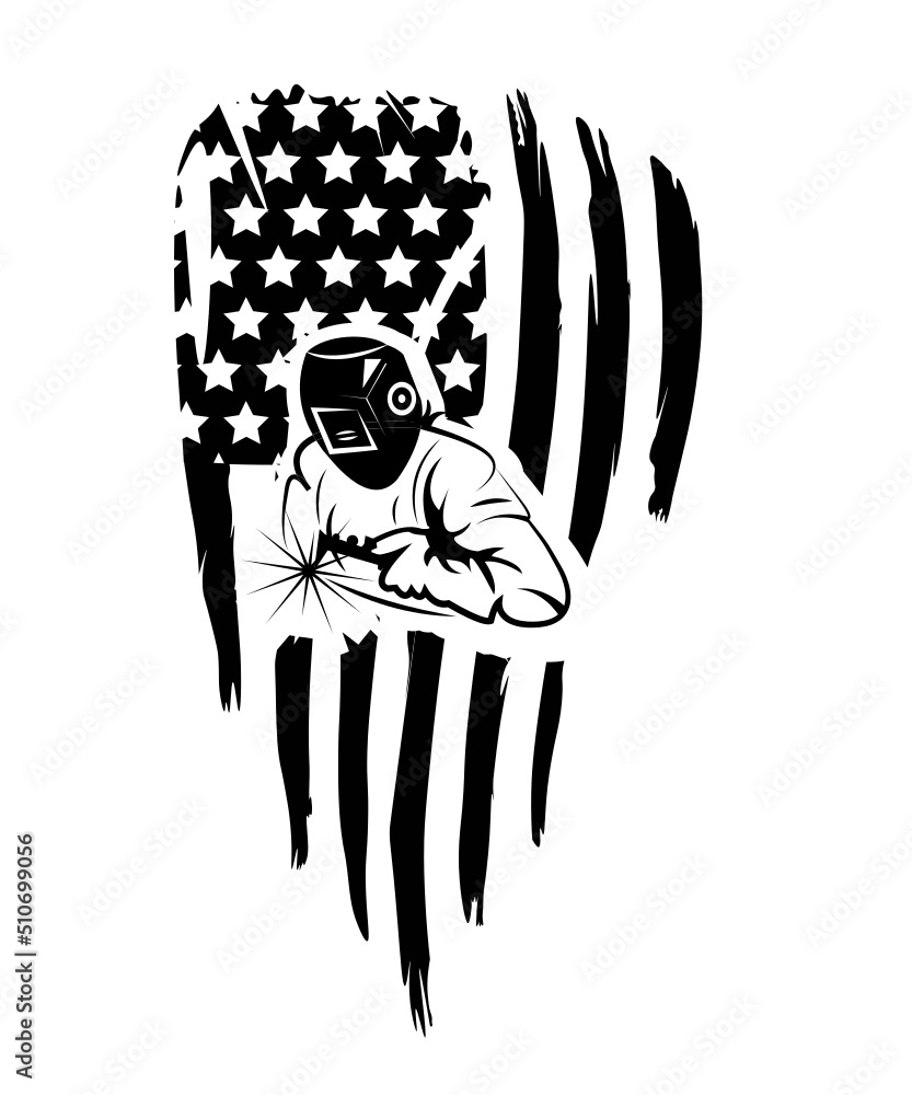 welder svg, welder flag svg, welder american flag, welder usa flag ...