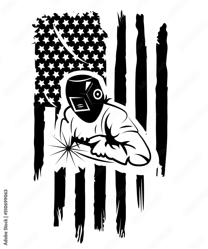 welder svg, welder flag svg, welder american flag, welder usa flag ...