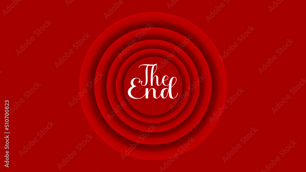 The End. Youtube end screen background design Stock Vector | Adobe Stock