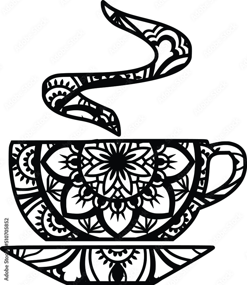 Mandala design. You can change the color and size of the design. Will ...