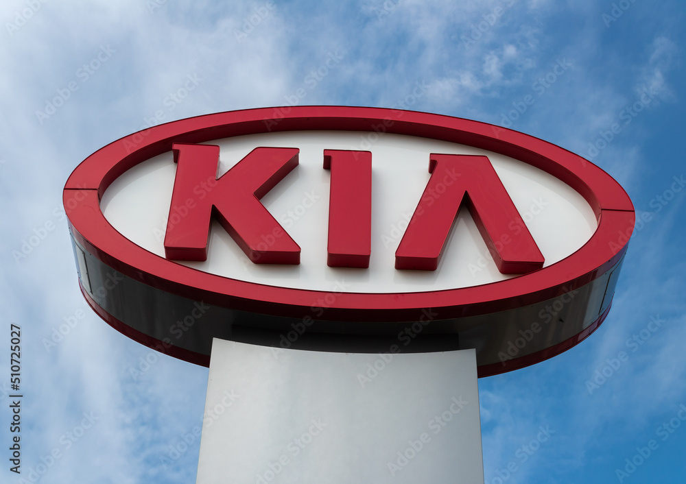 Kia Automobile Dealership Logo and Trademark Logo Stock Photo | Adobe Stock