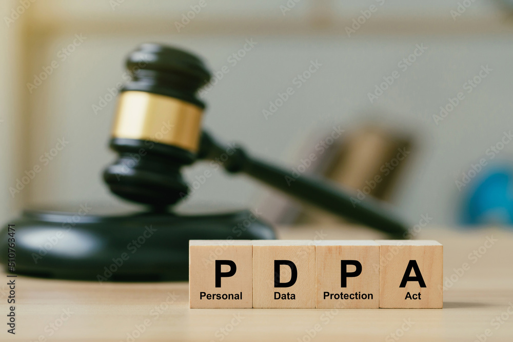 Personal Data Protection Act or PDPA concept. wooden blocks with Text ...