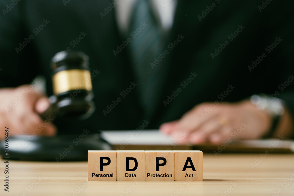 Personal Data Protection Act or PDPA concept. wooden blocks with Text ...