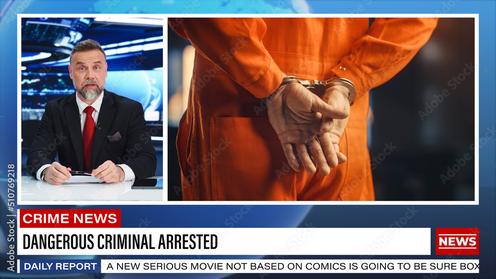 TV Live Report: Anchor Talks About Recently Arrested Dangerous Criminal ...