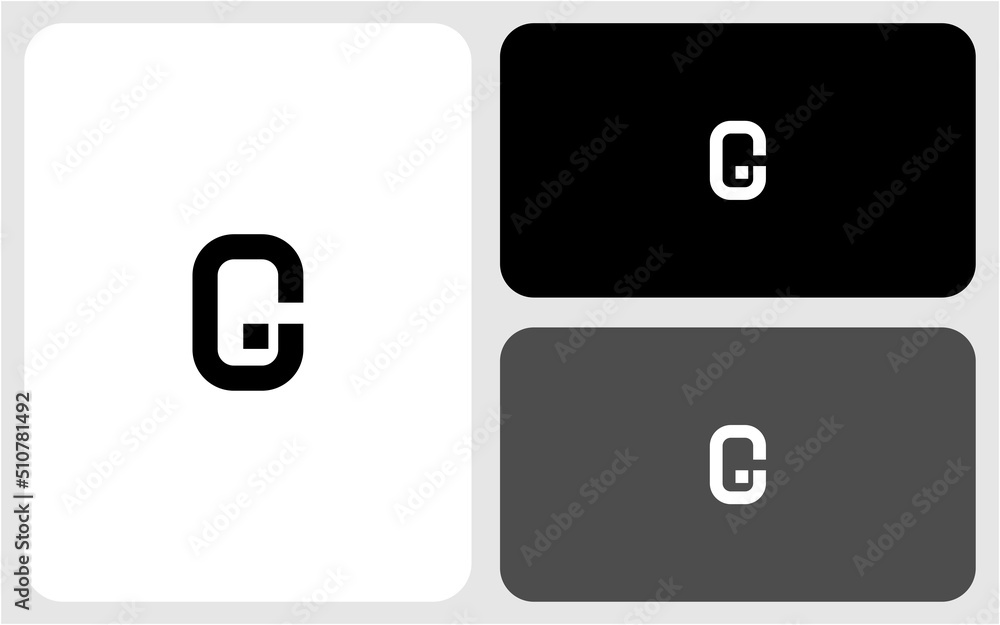 initial gc logo design Stock Vector | Adobe Stock