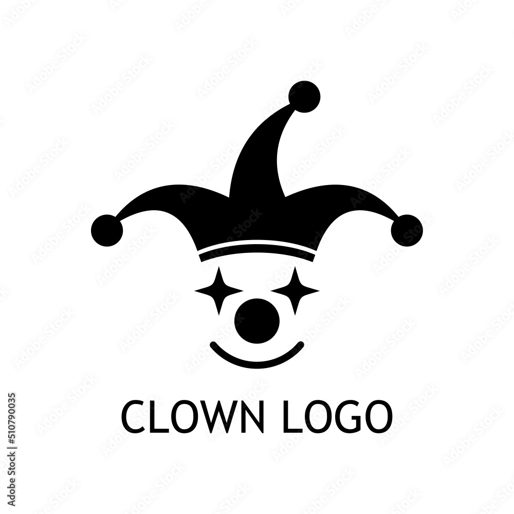clown logo Stock Vector | Adobe Stock