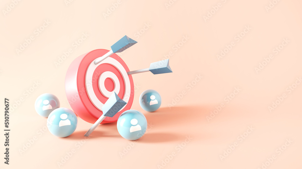 Blue arrows missed hitting target mark on blue background. Multiple ...