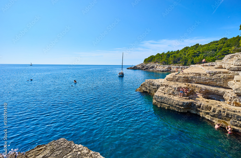 Famous Seagull Rock at Pula Cave - Next to Cyclone Beach - Istria ...