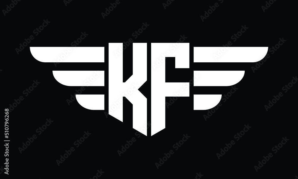 KF logo design vector template | monogram logo | abstract logo ...