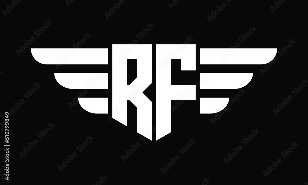 RF logo design vector template | monogram logo | abstract logo ...