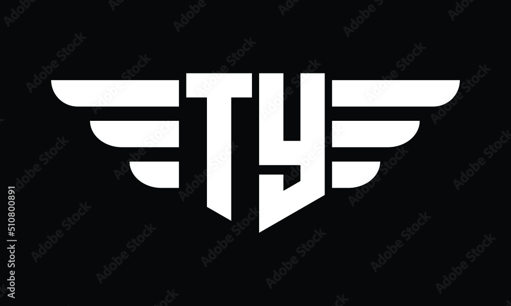 TY logo design vector template | monogram logo | abstract logo ...