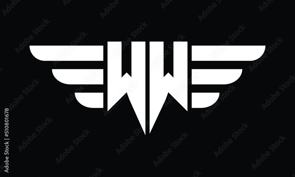 WW logo design vector template | monogram logo | abstract logo ...