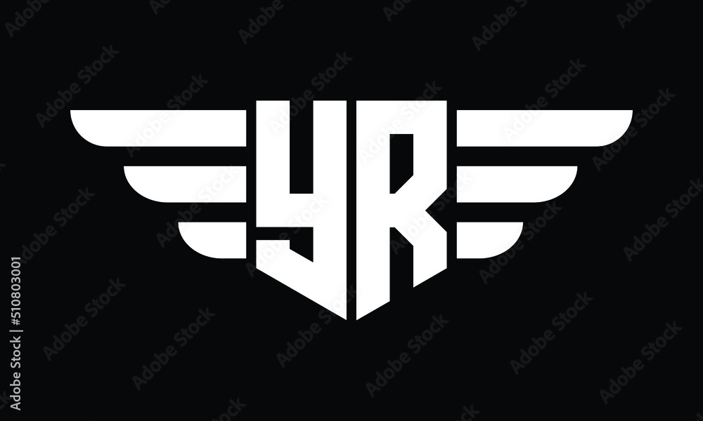 YR logo design vector template | monogram logo | abstract logo ...