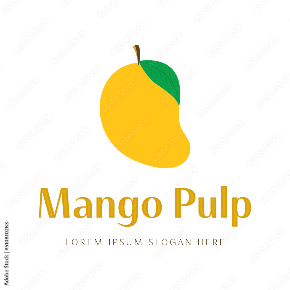 Mango Pulp logo design new concept Stock Vector | Adobe Stock