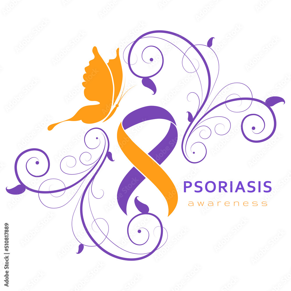 Psoriasis Awareness Month. Psoriasis Action Month. Support, celebration ...