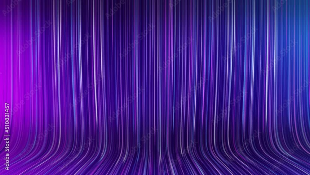 3d abstract Purple Line neon background, glowing vertical lines ...