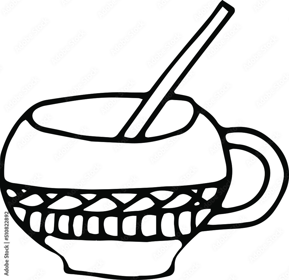 Calabash, hand-drawn Calabash. Hand-drawn doodles illustration Calabash ...