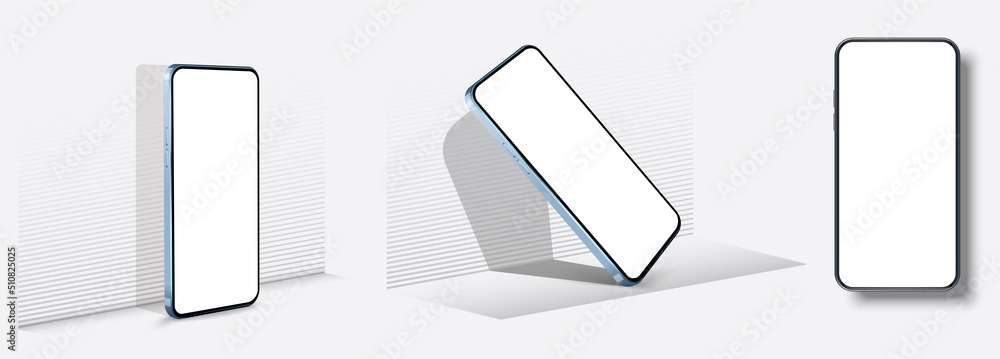 Mobile phone on wall background for displaying or advertising the ...
