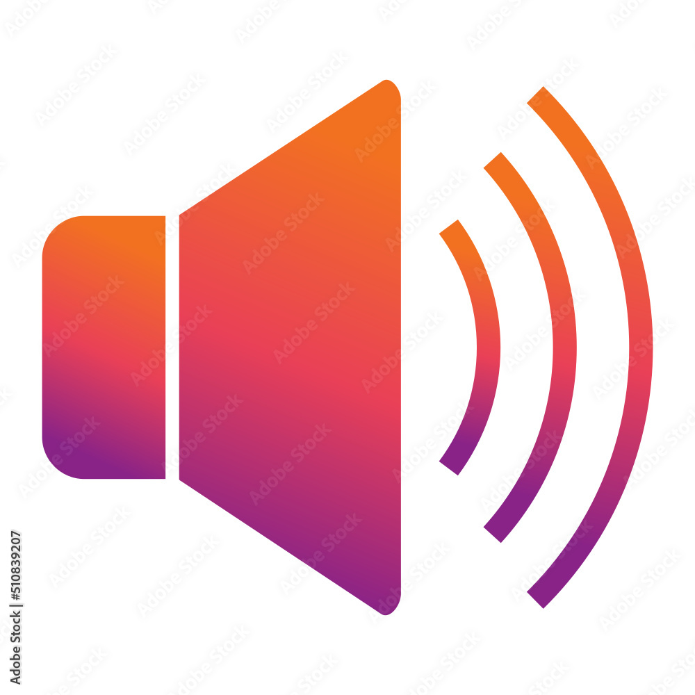 Volume Icon Stock Vector | Adobe Stock