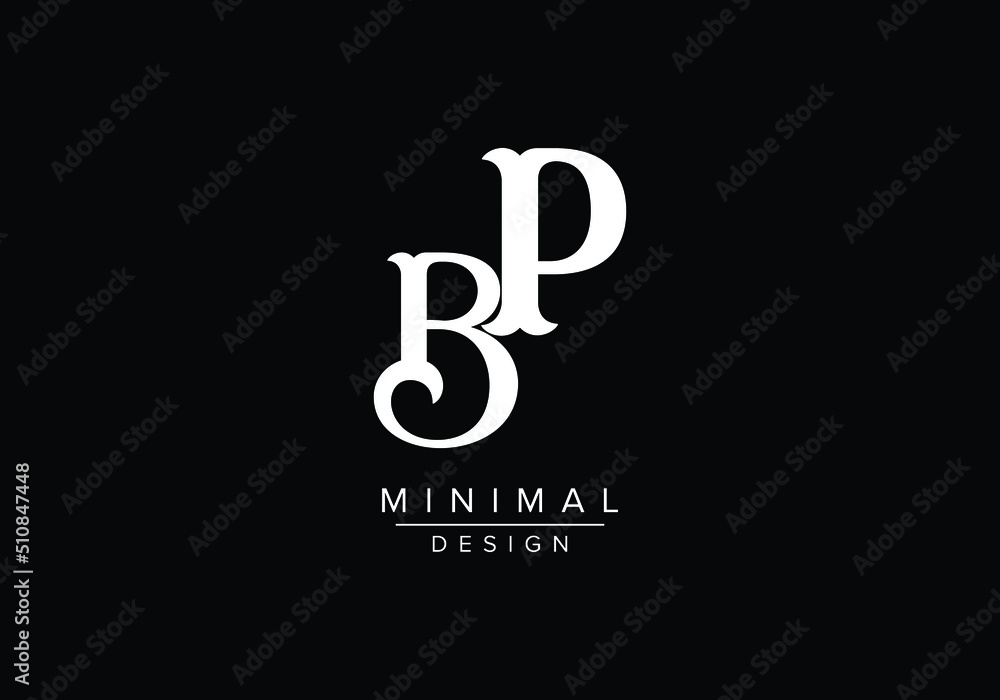 Creative Letters BP Logo Design Vector Template. Initial Letters BP ...