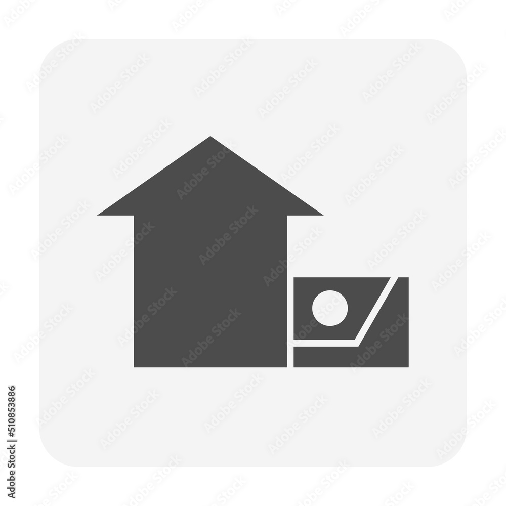 French drain or stormwater drainage system vector icon consist of ...