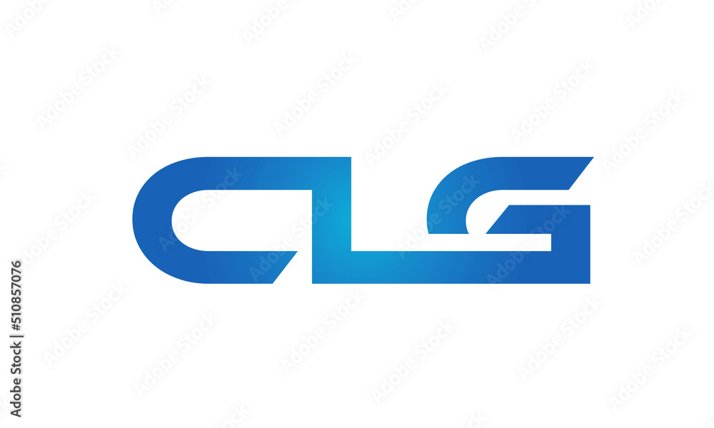 Connected CLG Letters logo Design Linked Chain logo Concept Stock ...
