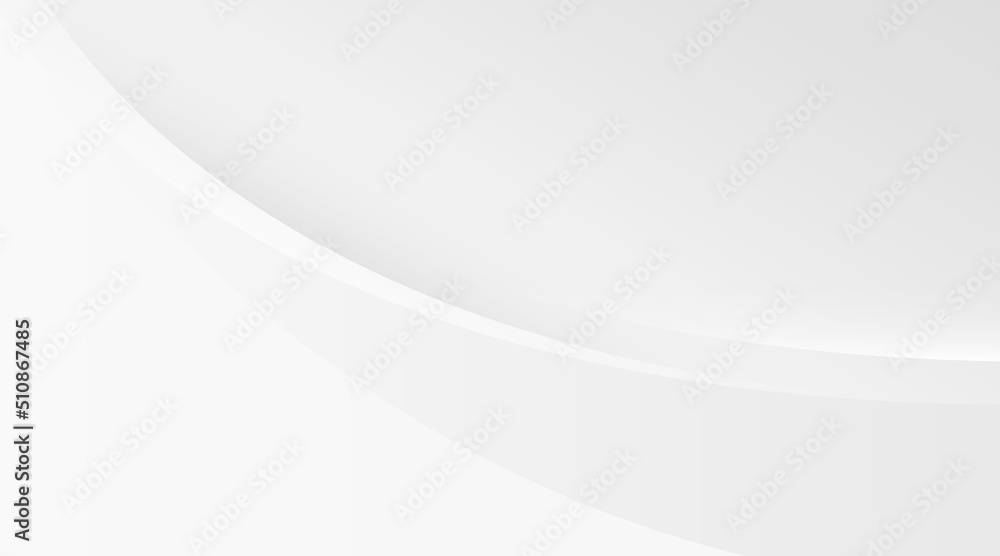 White abstract background. Smooth and clean curve shape. Modern simple ...