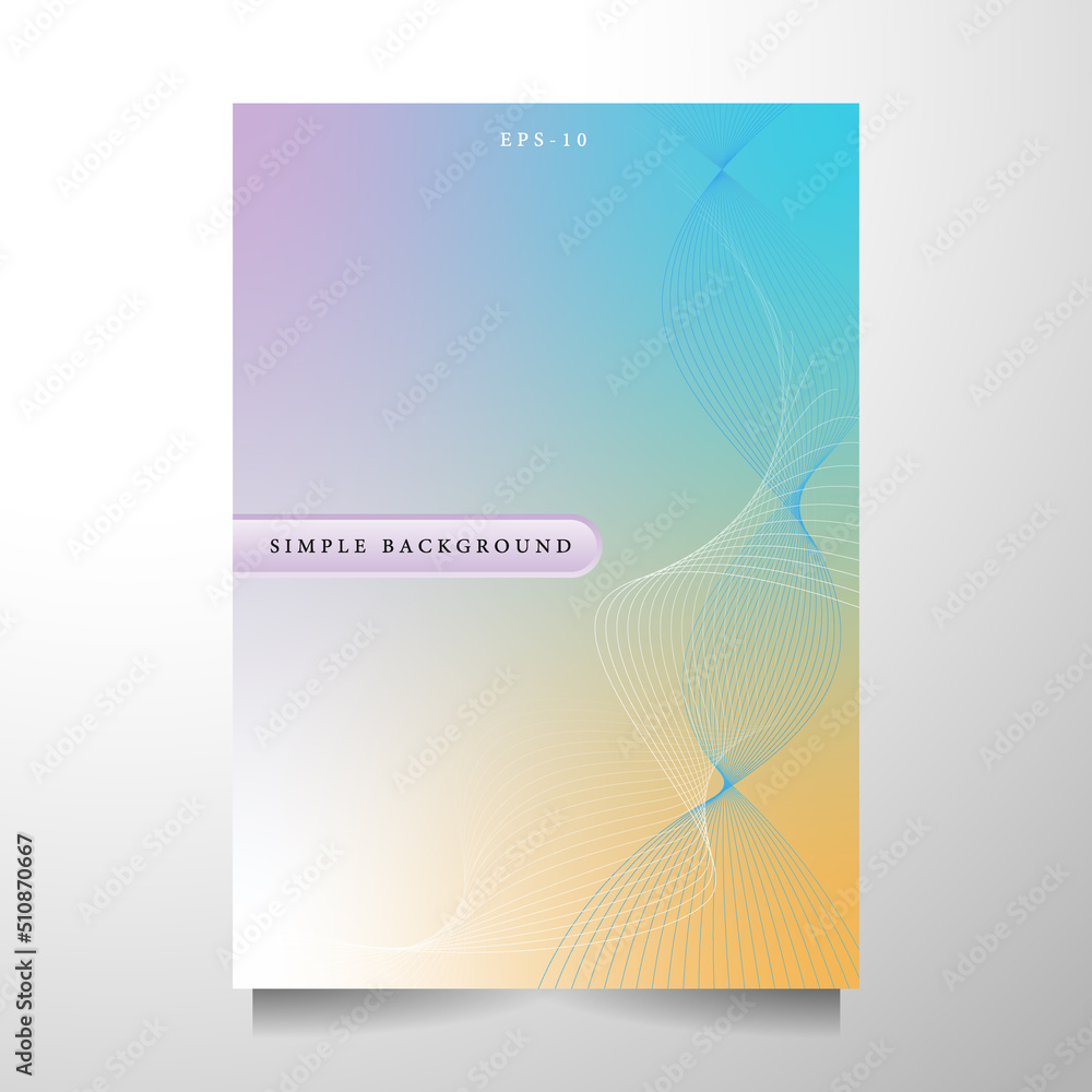 A4 Modern abstract cover design template vibrant vector image Cover ...