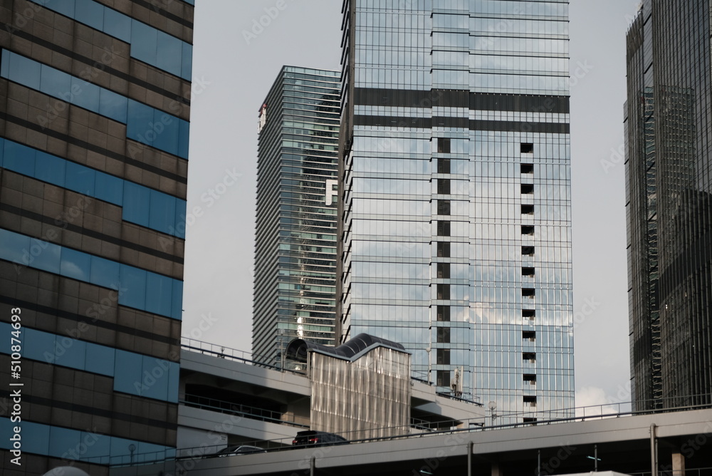 modern office building in the city from Senayan MRT Station, taken on ...