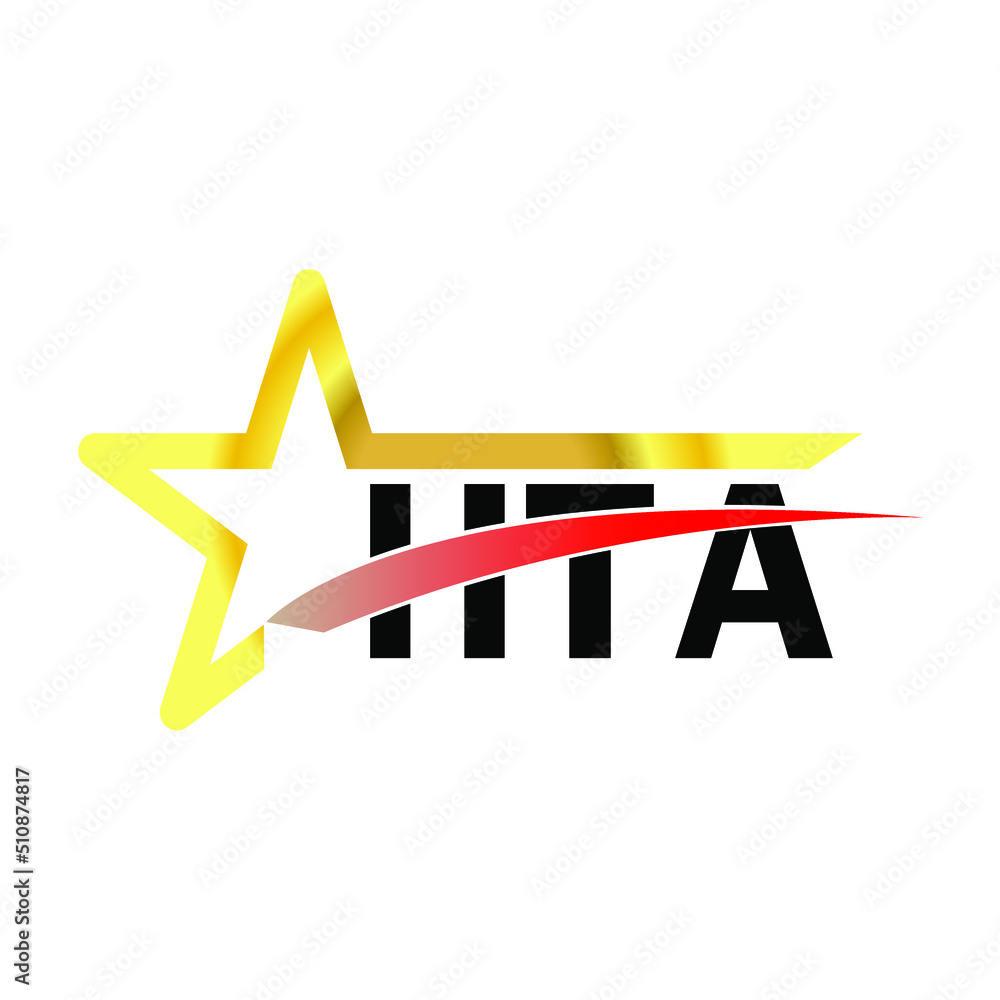 Vetor de HTA letter logo design. HTA creative letter logo. simple and ...