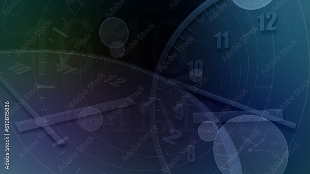 Time flow images with analog clock Background. Stock Illustration ...