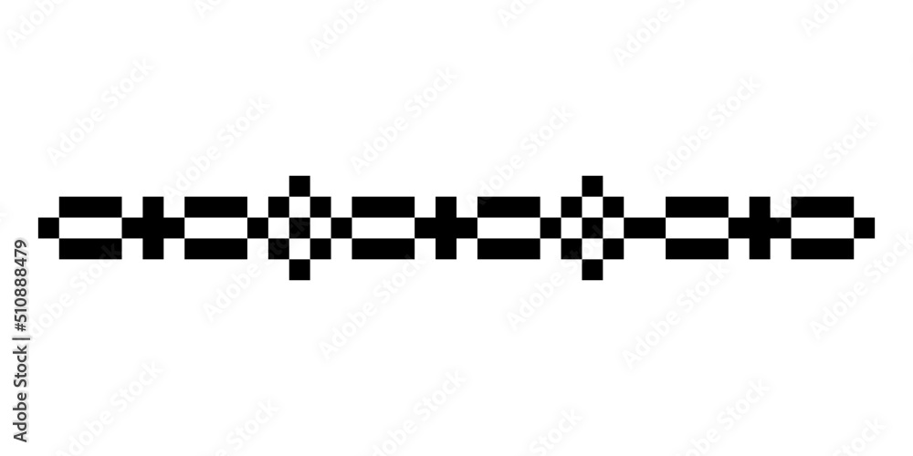 pixel border art Stock Vector | Adobe Stock
