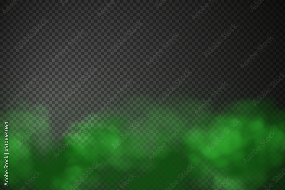 Green stink bad smell, smoke or poison gases,chemical toxic vapour ...