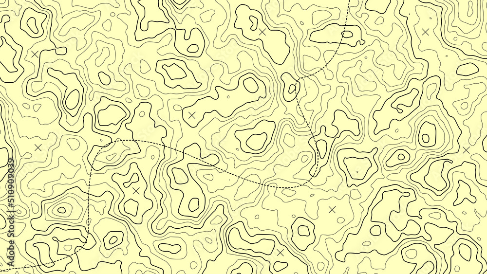 Topographic map background. Geographic abstract patterns grid. The topo ...