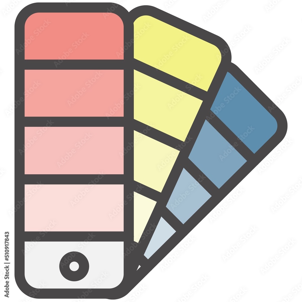 Color swatches palette book vector icon design element Stock Vector ...