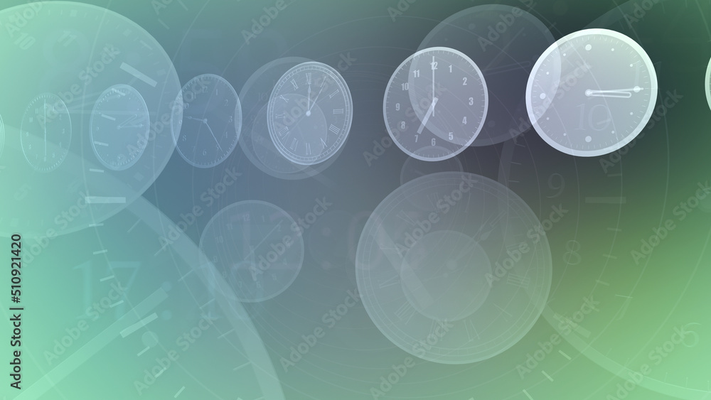 Time flow images with analog clock Background. Stock Illustration ...