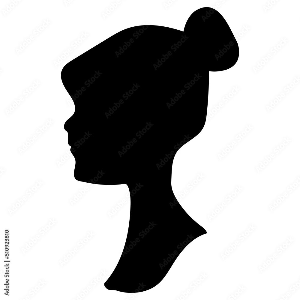 Editable vector clipart of the woman's bust. EPS10 Stock Vector | Adobe ...