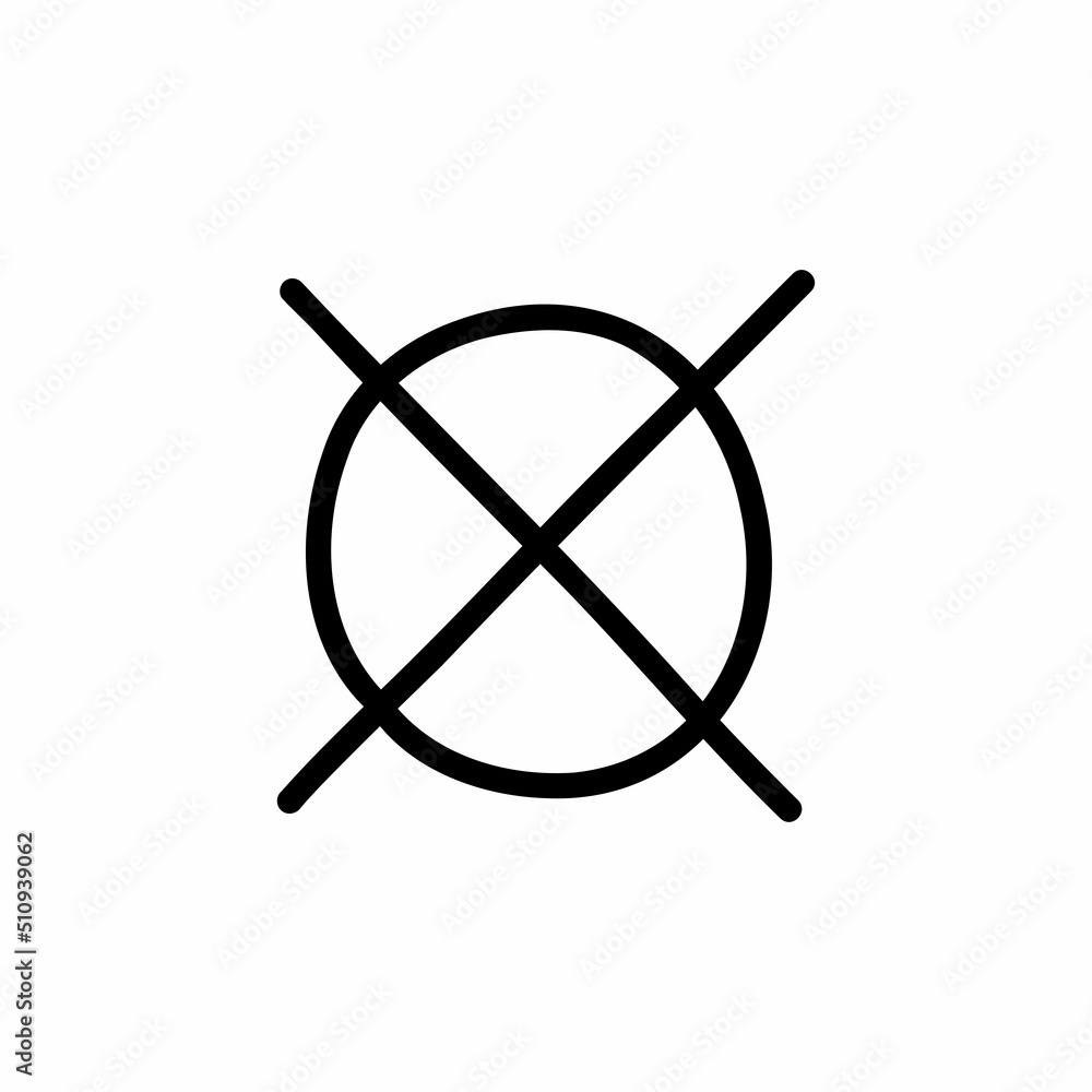 do not dry clean symbol doodle icon, vector color line illustration ...