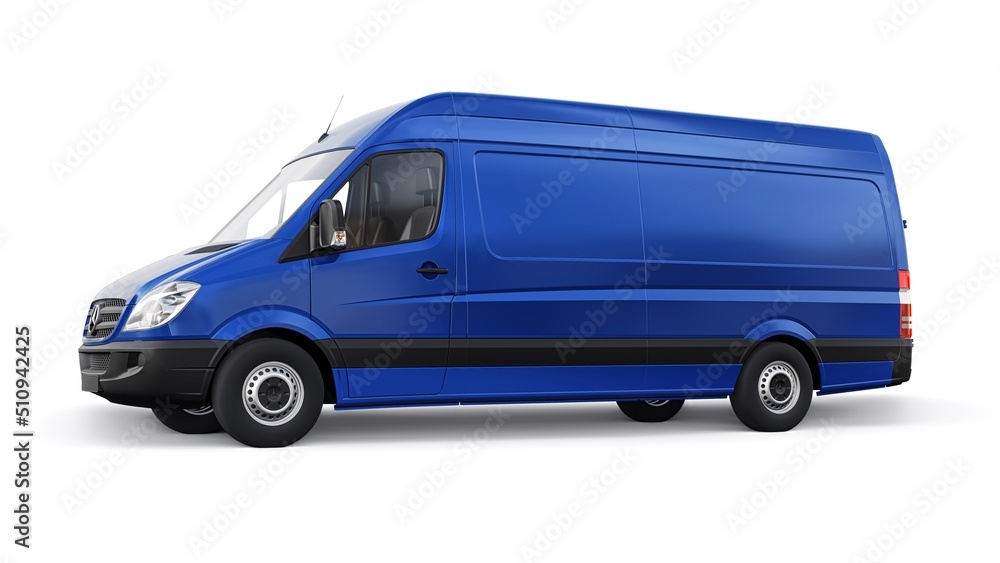 Berlin, Germany. April 28, 2022: Mercedes-Benz Sprinter. Blue european ...