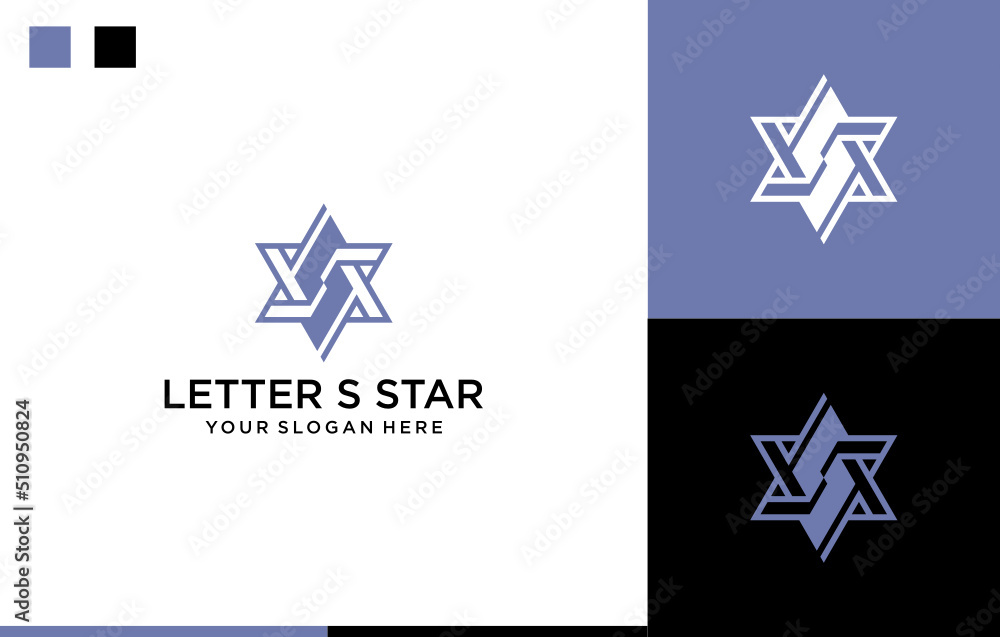 letter s star technology logo design Stock Vector | Adobe Stock
