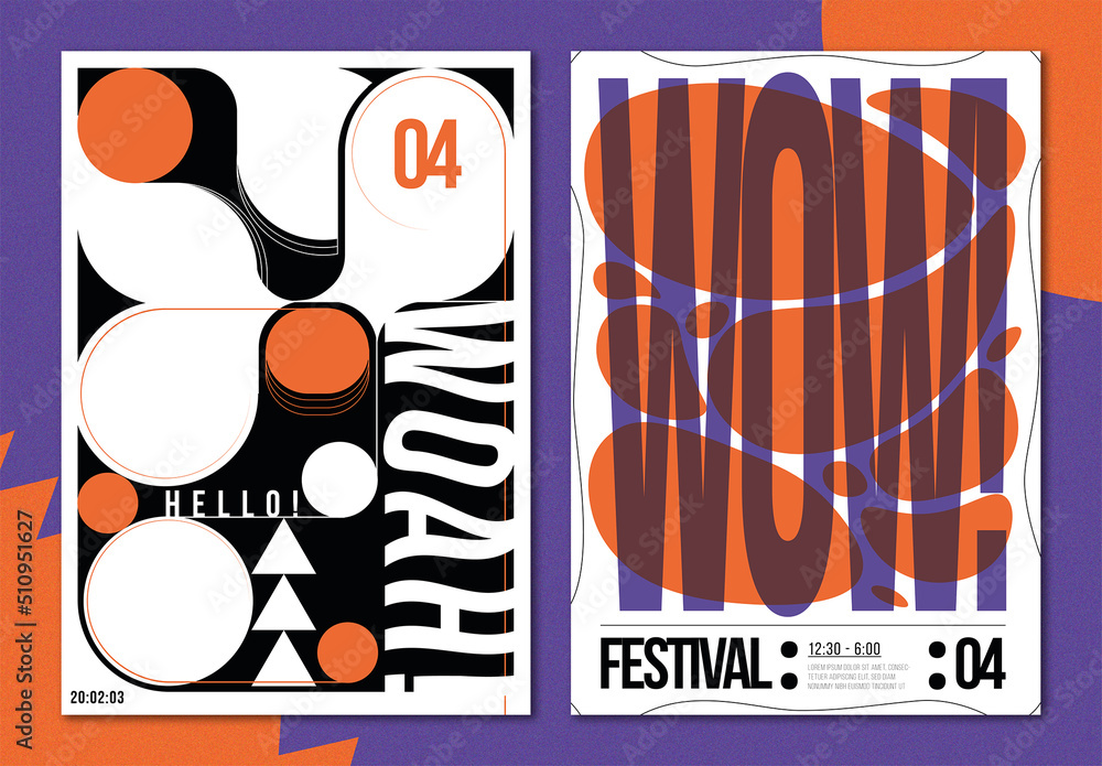 Abstract Event Poster Stock Template | Adobe Stock