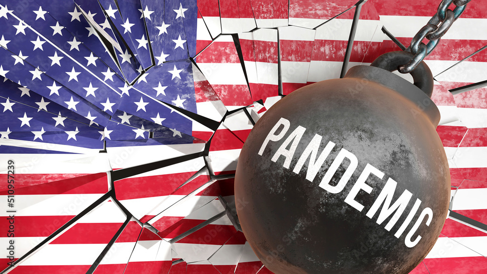 USA America and Pandemic that destroys the country and wrecks the ...