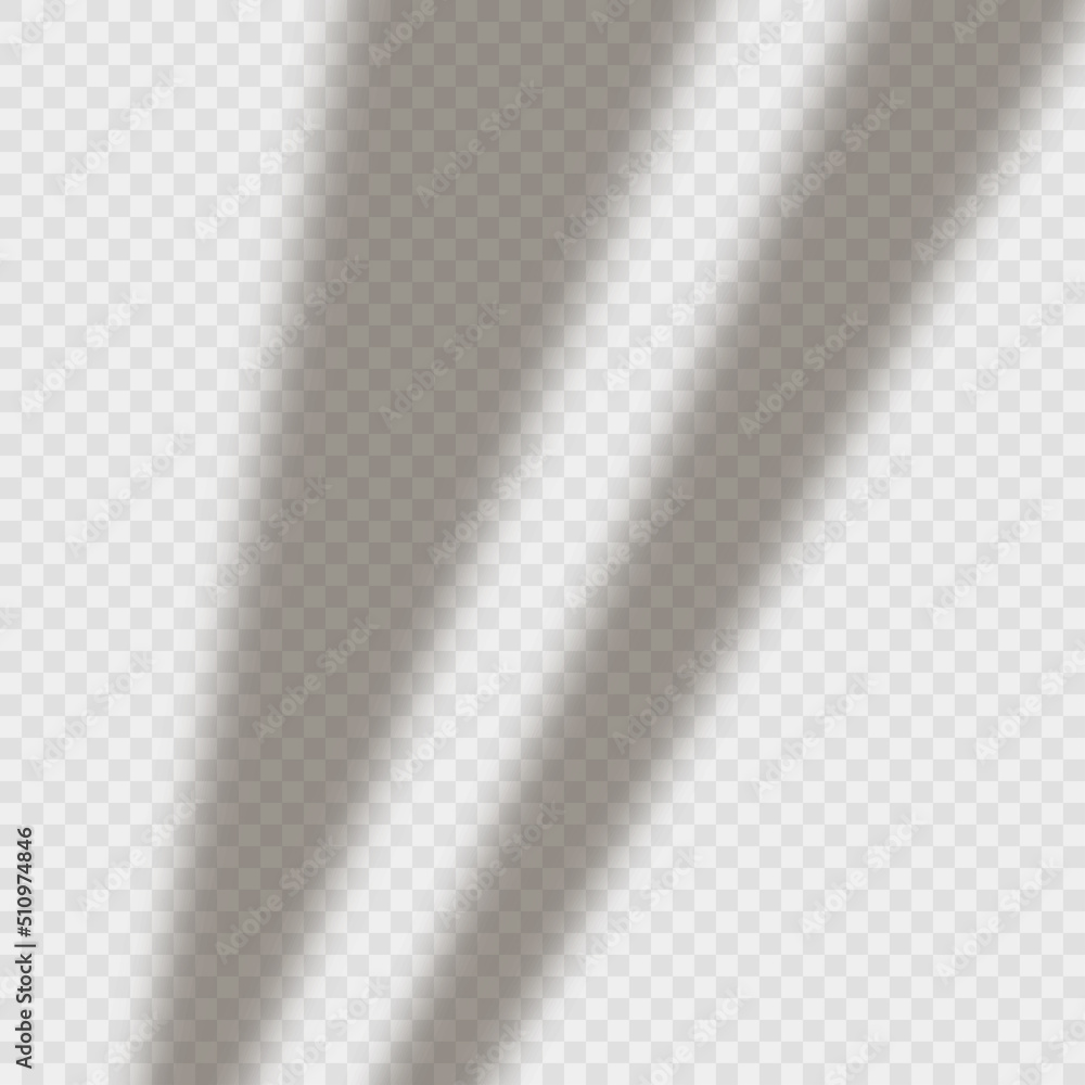 Realistic shadow overlay effects on transparent background. Vector ...