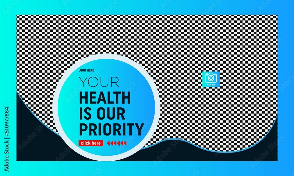 Medical healthcare you tube thumbnail and video thumbnail template ...