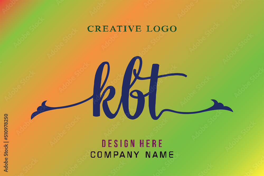KBT lettering, perfect for company logos, offices, campuses, schools ...