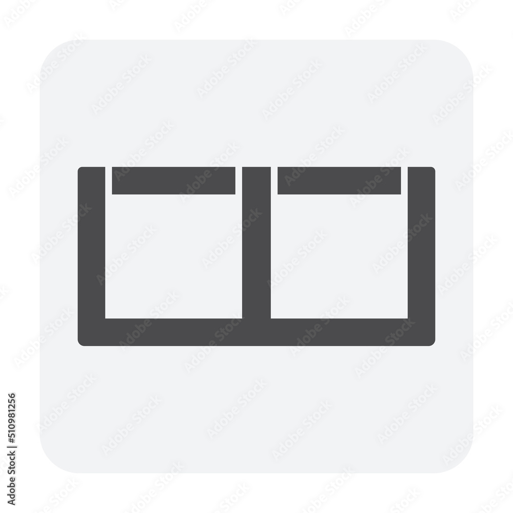 Drain gutter and cover vector icon. May called trench, ditch, street or ...